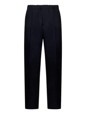JIL SANDER Gabardine Tapered Trousers - Multicolor