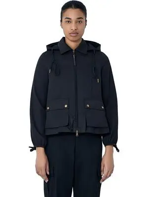 Moncler Adenium Hooded Jacket Black