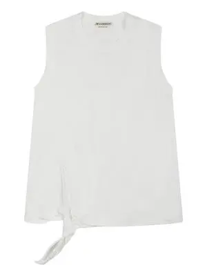 JW Anderson Knotted Organic Cotton Tank - White