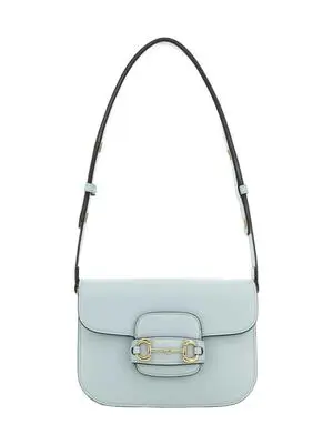 Gucci Pastel Light Small Horsebit 1955 Shoulder Bag - Blue