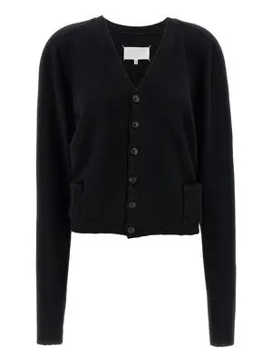 MAISON MARGIELA Wool Cardigan - Black
