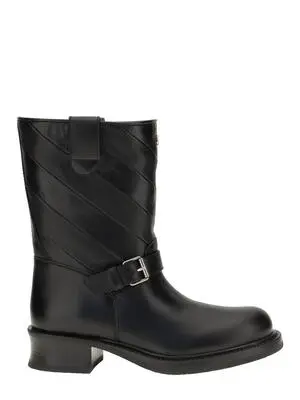 Valentino Garavani Nappa Leather Ankle Boots - Black