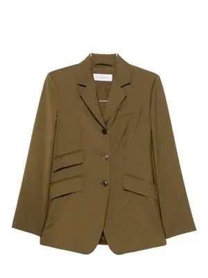 Max Mara Wool Single-breasted Jacket - Multicolor