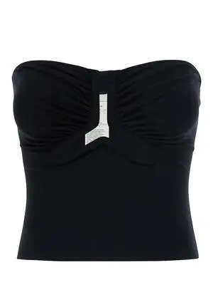 Rick Owens Alannah Bustier With Unique Details And Black Tech Fabric For - Multicolor