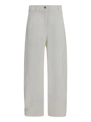 Max Mara Max Mara Women Adorni Cropped Pants White