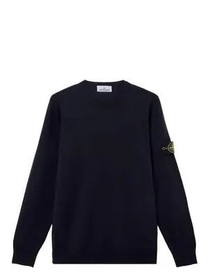 Stone Island Stone Island Men Wool Sweater With Side Logo Patch Multicolor