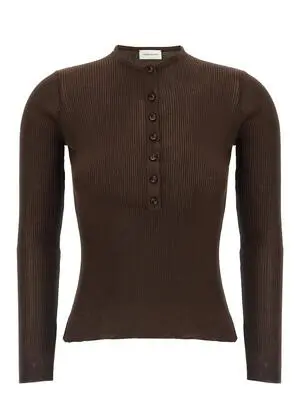 MAGDA BUTRYM Ribbed Silk Pullover