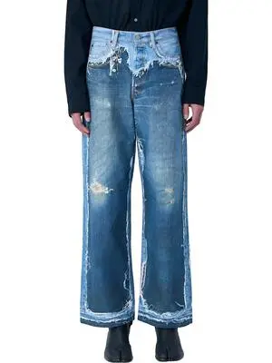 Acne Studios Trompe-l'oeil Jeans - Blue