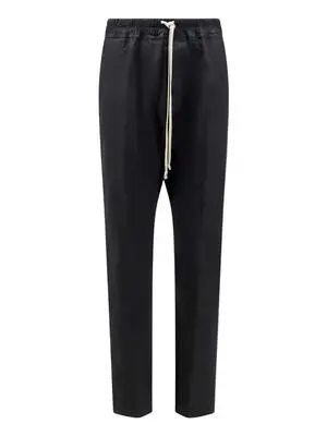Rick Owens Cotton Trousers - Black