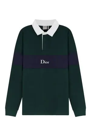 Dior Cotton Polo Rugby With Embroidery - Multicolor