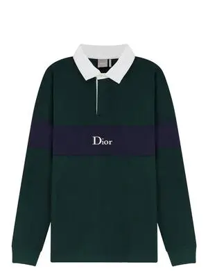 Dior Cotton Polo Rugby With Embroidery - Multicolor