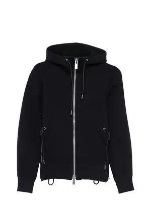 Sacai Drawstring Hood Hoodie - Blue