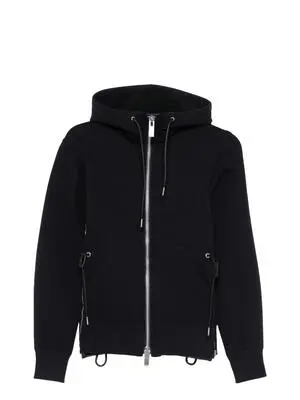 Sacai Drawstring Hood Hoodie - Blue