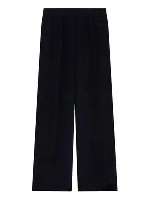 Max Mara Silk Relaxed Trousers - Blue
