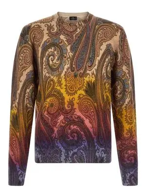 Etro Paisley Dégradé Crewneck Sweater - Multicolor