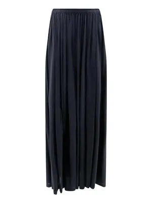 Max Mara Max Mara Women Mxmlivrea Pleated Jersey Long Skirt Multicolor