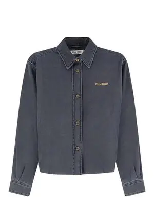Miu Miu MIU MIU Denim Shirt Multicolor