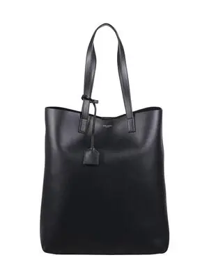 Saint Laurent Calfskin Leather Tote - Black