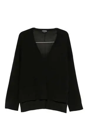 TOM FORD Wool V-neck Sweater - Black