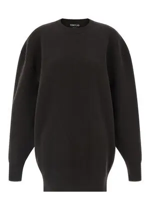 TOM FORD Sculptural Double Face Dress - Brown
