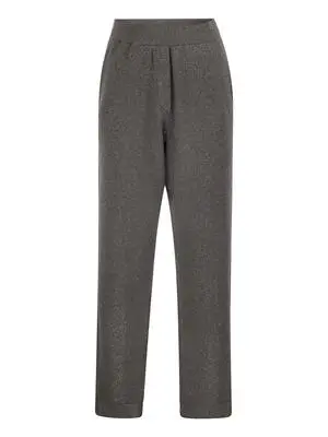 Brunello Cucinelli Brunello Cucinelli English Rib Cotton And Viscose Pants Multicolor