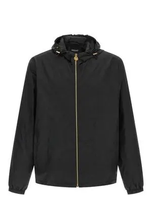 Versace Barocco Jacquard Windbreaker - Black