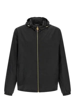 Versace Barocco Jacquard Windbreaker - Black