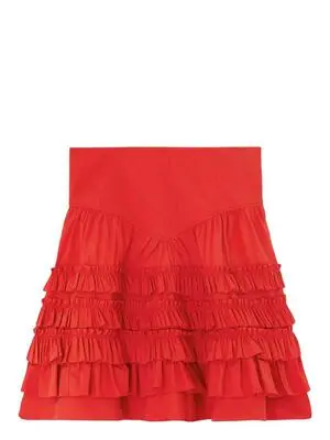 GANNI Organic Cotton Mini Skirt - Multicolor
