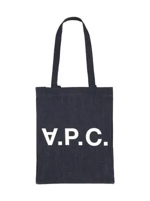 A.p.c. Borsa Tote In Denim - Blue