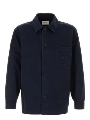 Saint Laurent Dark Cotton Shirt - Blue