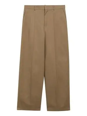 Balenciaga Wide-leg Chino Trousers - Cream