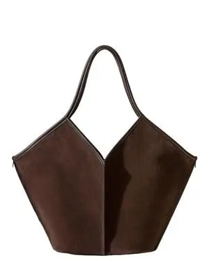 Hereu Suede Tote Bag - Brown