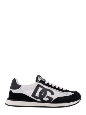Dolce & Gabbana Dg Cushion Sneakers In Nylon With Suede Inserts - Multicolor