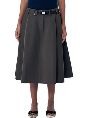 Prada Technical Fabric Circle Skirt - Green