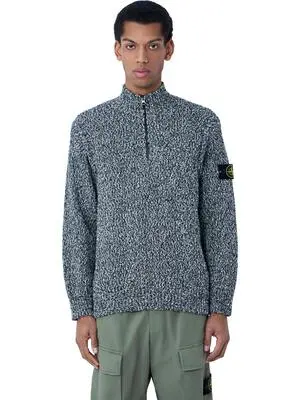 Stone Island Logo Patch Sweater - Black