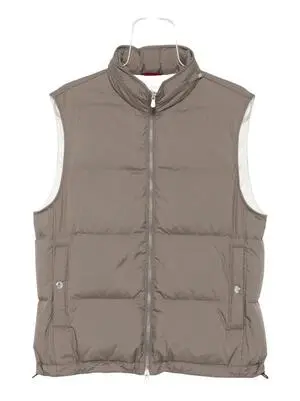 Brunello Cucinelli Stand Collar Down Vest - Multicolor