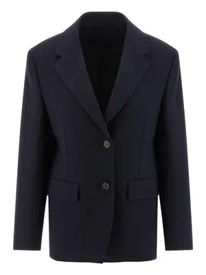 PRADA PRADA Two-Button Virgin Wool Blazer