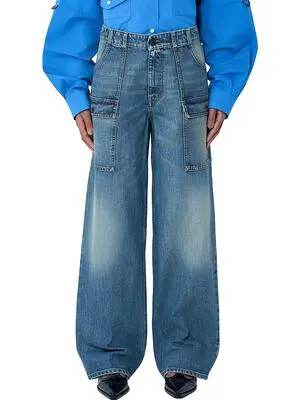 Miu Miu Cargo Denim Jeans - Blue