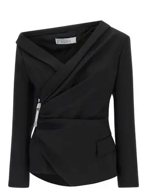 Giuseppe Di Morabito Asymmetrical Blazer - Black