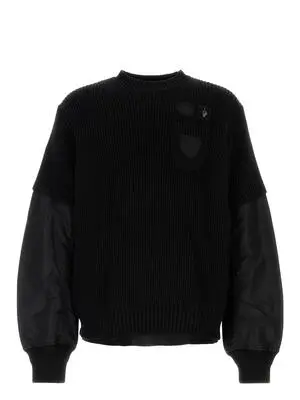 Sacai Wool & Polyester Sweater - Multicolor