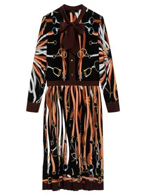 Gucci Silk Shirt Dress - Black