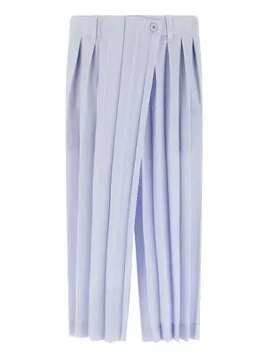 Issey Miyake Edge Ensemble Pleated Pants - Blue