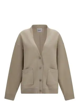 Isabel Marant Étoile Stephy V-Neck Cardigan Cream