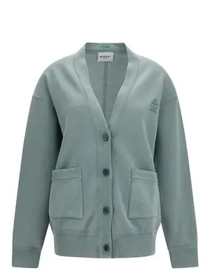 Isabel Marant Étoile ISABEL MARANT ETOILE Stephy V-Neck Cardigan Gray