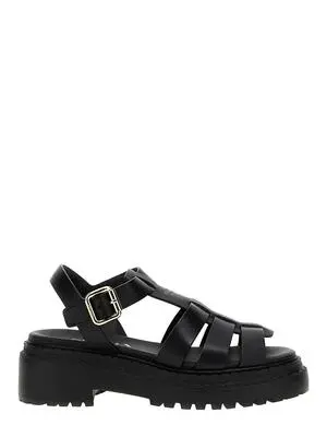 Prada Monolith' Sandals - Black
