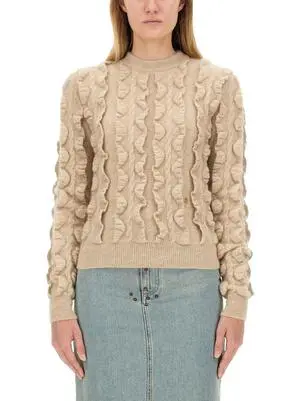 Moschino MOSCHINO Wool Blend Sweater Cream