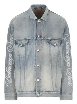 Balenciaga Jackets Denim Jackets - Blue