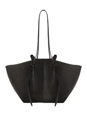 Yuzefi Mochi Suede Leather Bag - Brown