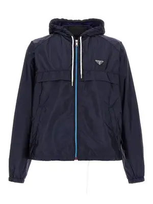 Prada Re-nylon Blouson - Blue