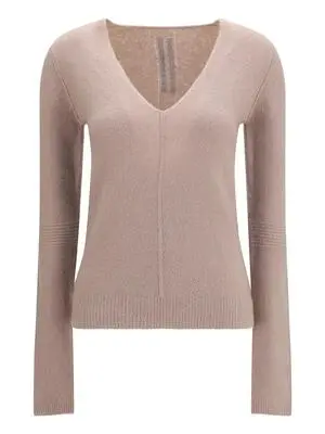 Rick Owens Cashmere V-neck Sweater - Pink